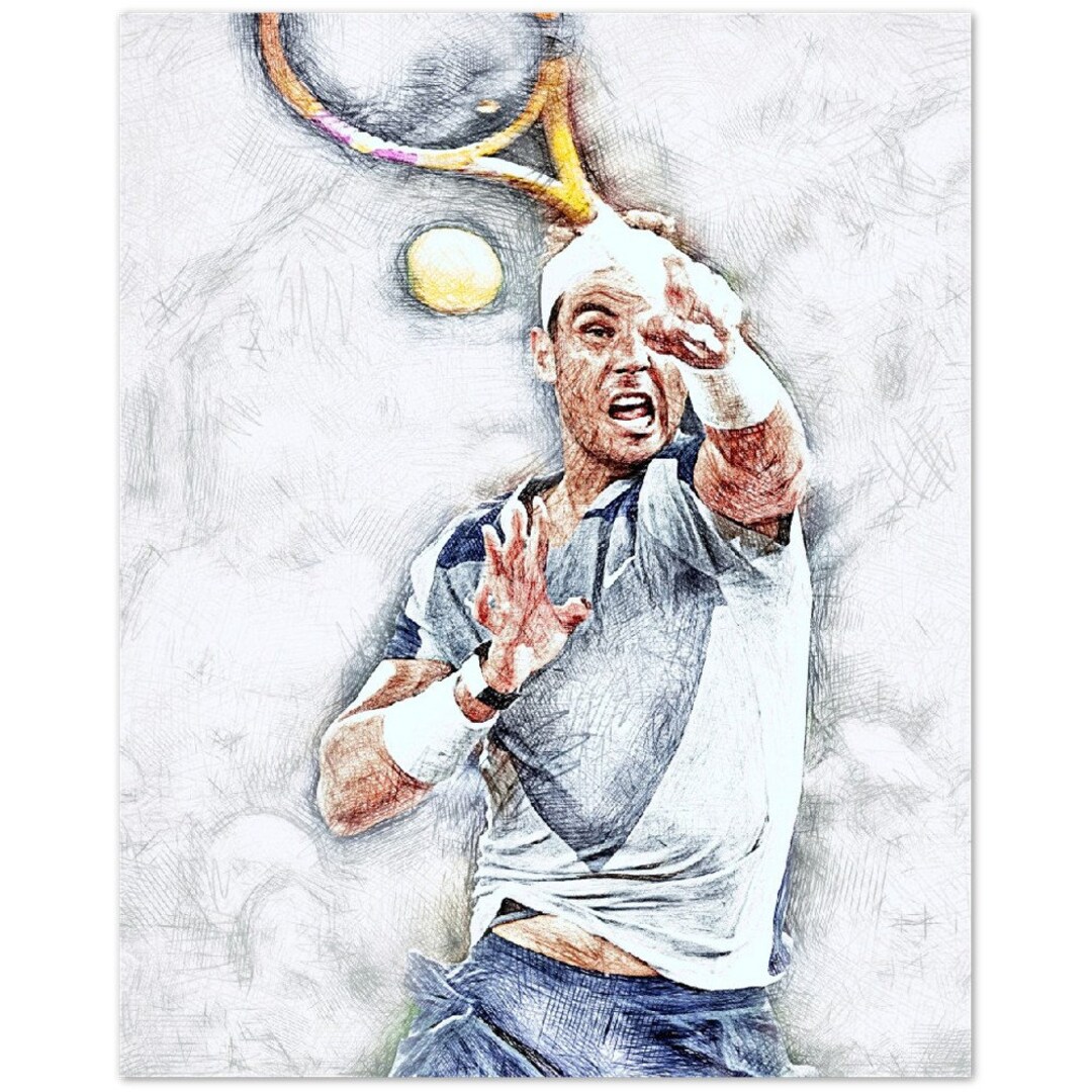 Rafael Nadal Original Art Poster Poster - Etsy.de