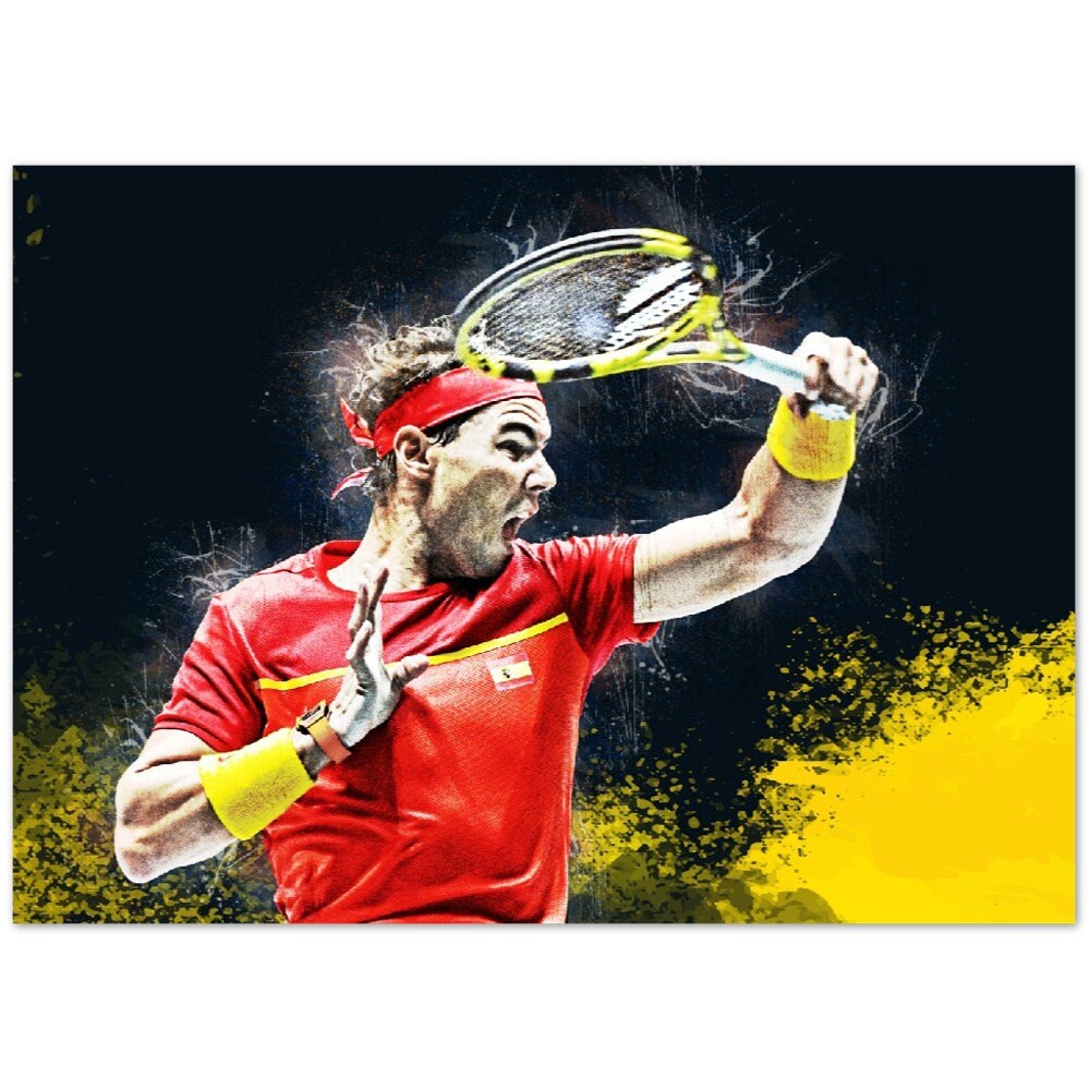 Rafa Nadal Original Art Poster - Poster / Canvas - Etsy