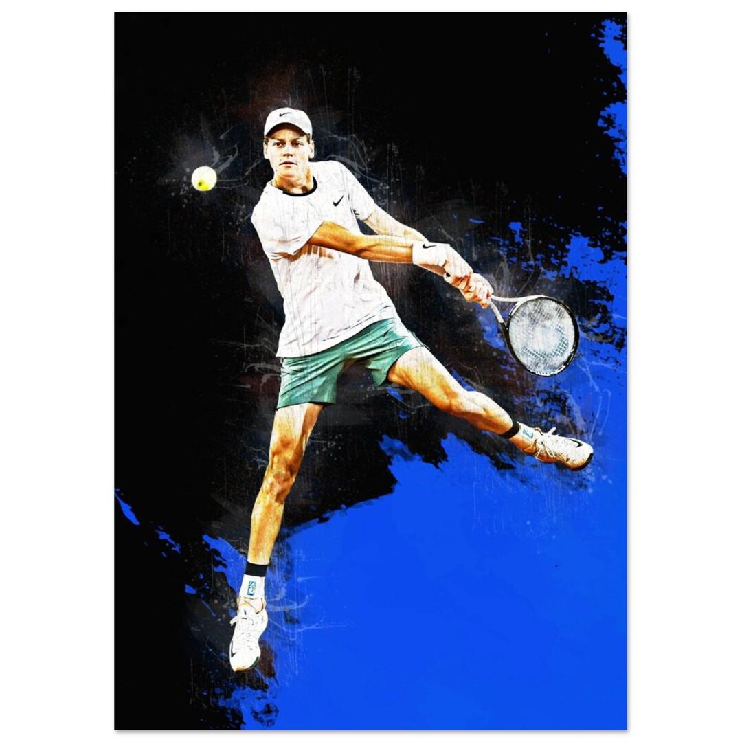 Jannik Sinner Original Art Poster - Etsy