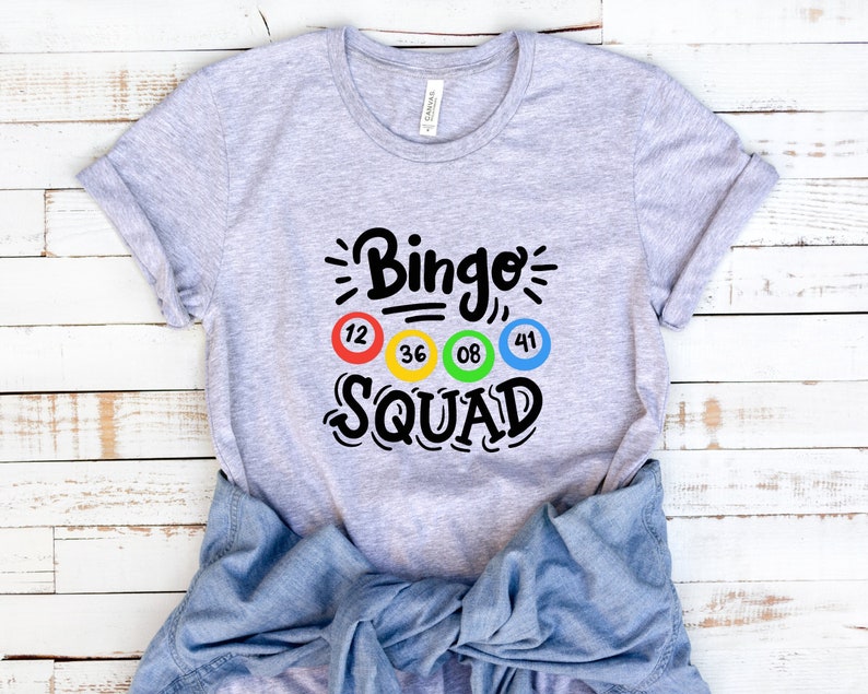Bingo Squad T-shirt , Unisex Bingo Player Shirt, Bingo Player Birthday ...