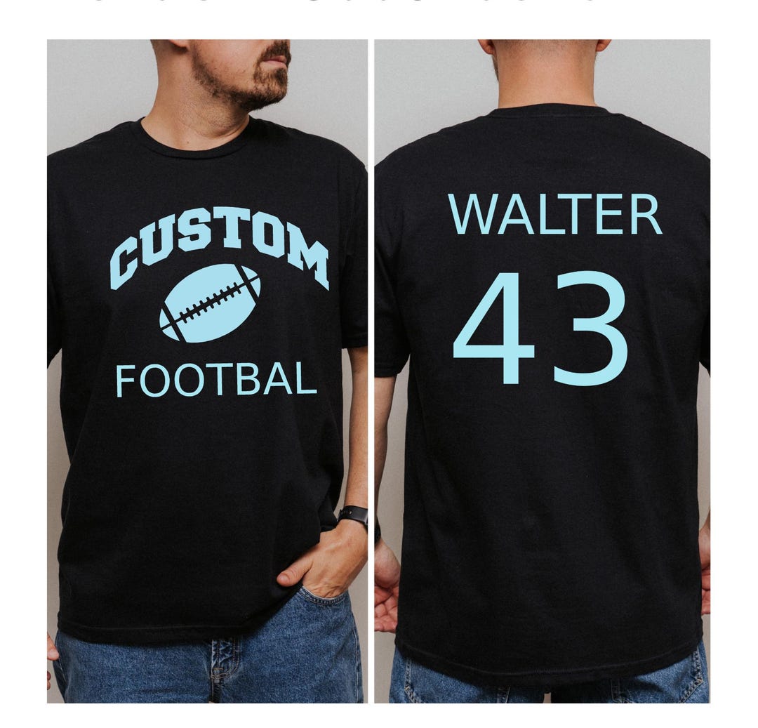 Custom Football Shirt With Name & Number, Personalized Team Jersey T ...