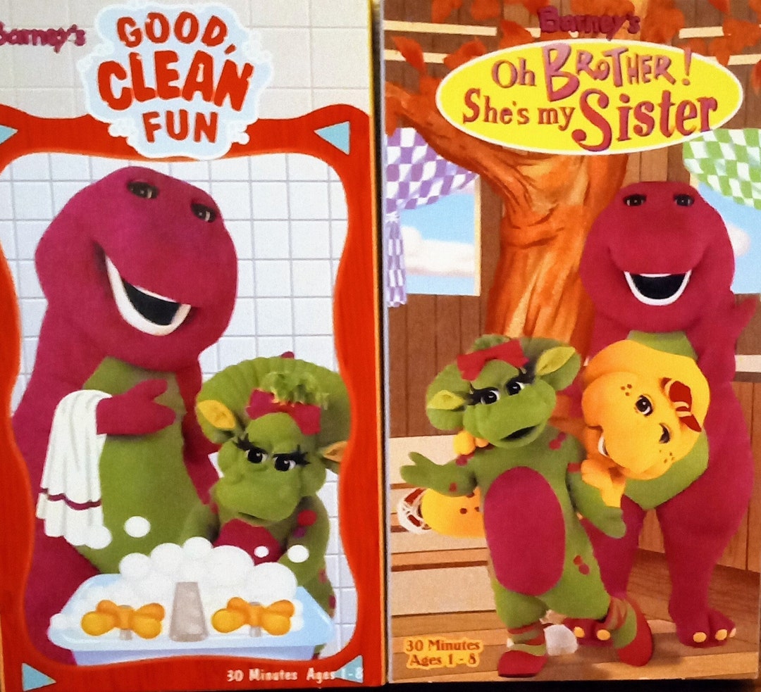 Barney: Goodclean Fun/oh Brother She's My Sister 2pk - Etsy