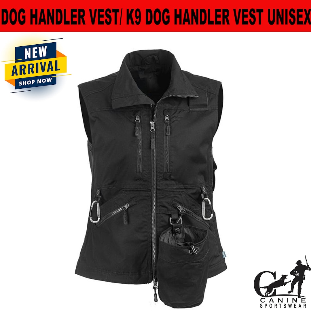 Dog Handler Vest Dog Training Vest Canine Handler Vest Softshell ...