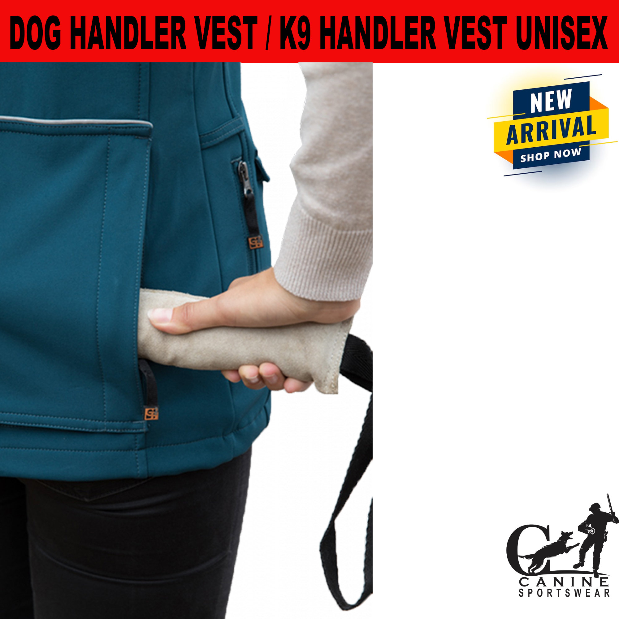 Summer Dog Handler Vest Dog Training Vest Canine Handler Vest Training ...