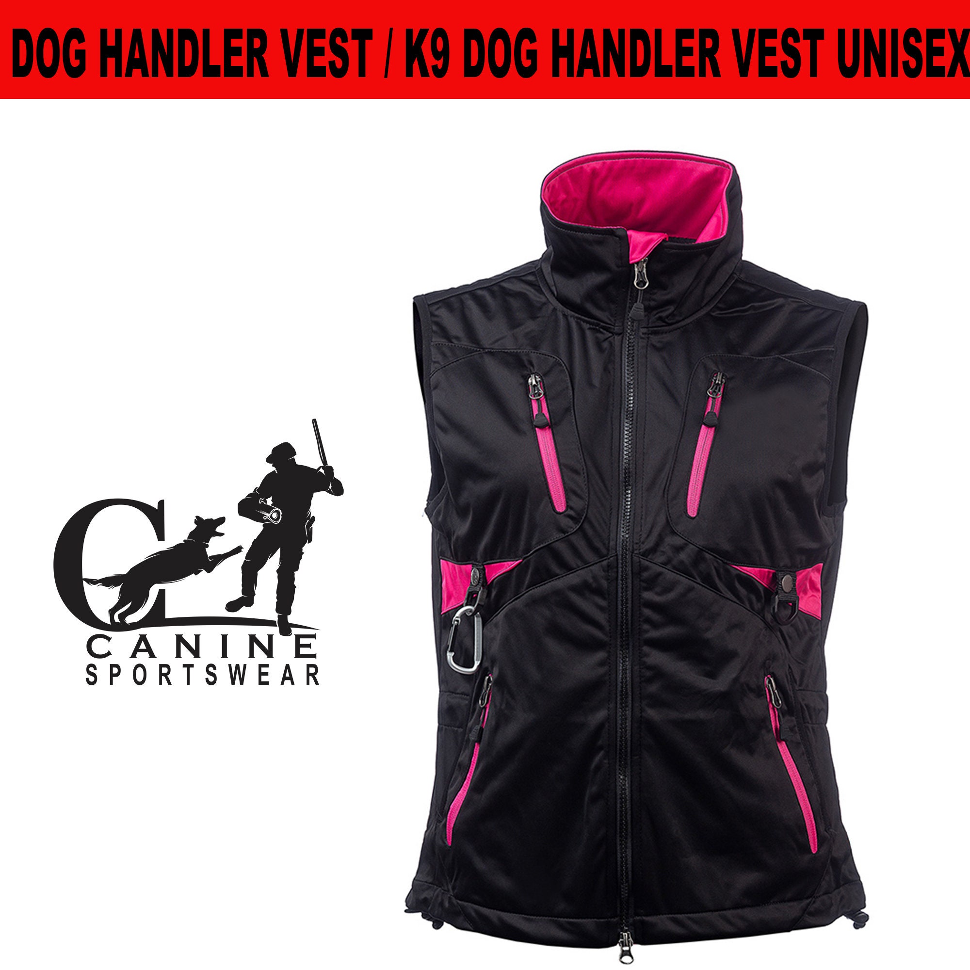 Dog Handler Vest Dog Training Vest Canine Handler Vest - Etsy