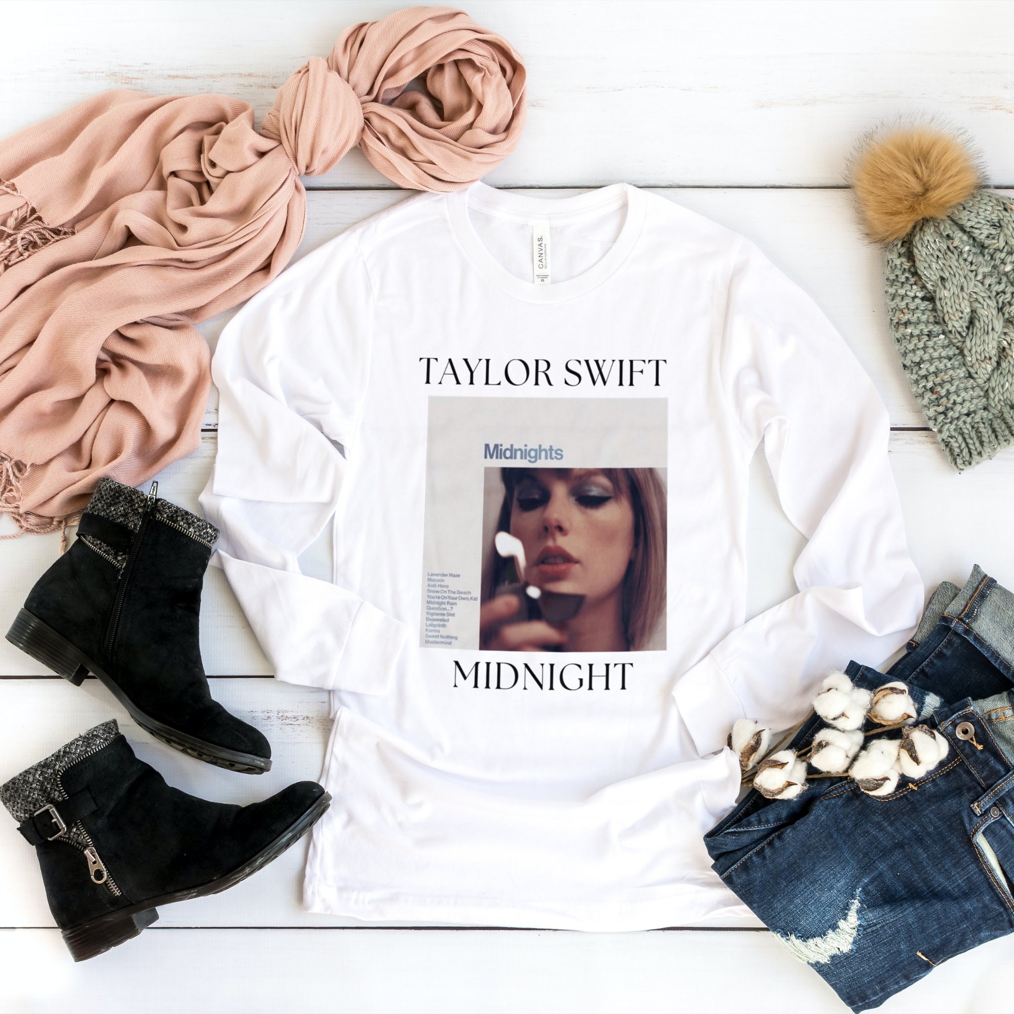 Taylor Swift Midnight Merch Taylor Swift Long Sleeve Midnight Album ...