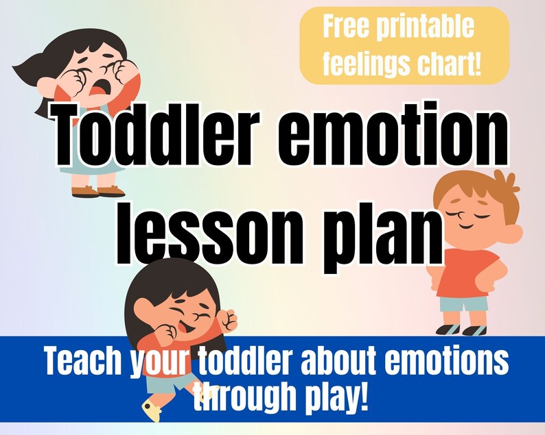 Toddler Emotion Lesson Plan: Printable Activity Guide (PDF) - Etsy