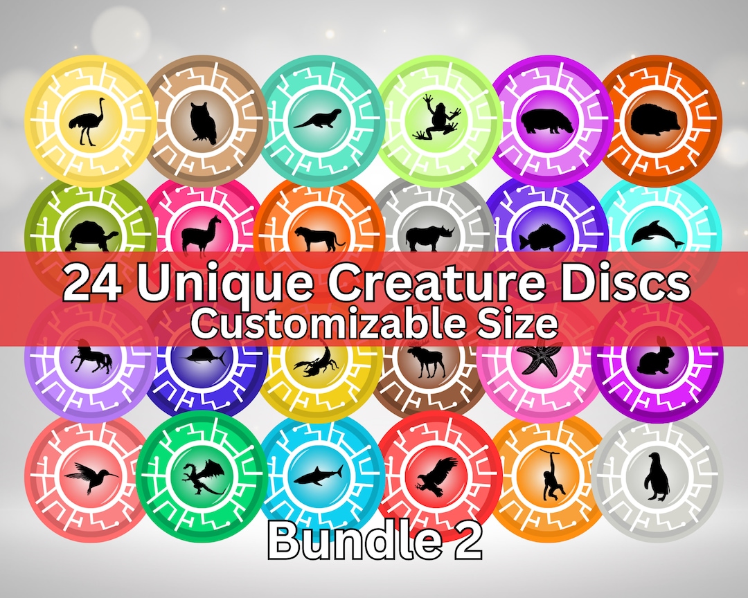 Creature Discs Animal Power Bundle #2- Printable DIY Dramatic and ...