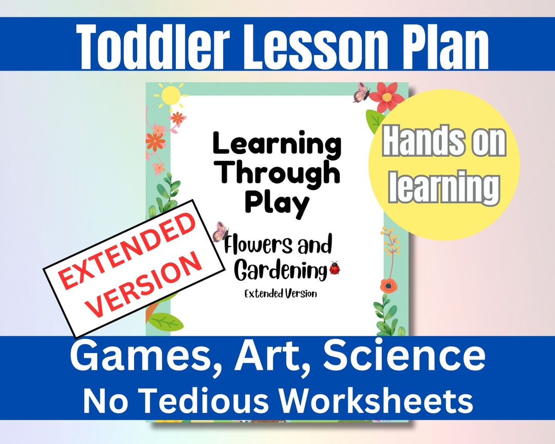 Toddler Lesson Plan: a Printable Parents Guide to Teaching Their Kids ...