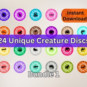 Creature Disks Animal Power Bundle 1 Printable DIY Dramatic and Pretend ...