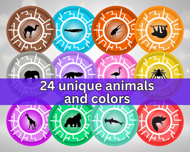 Creature Disks Animal Power Bundle #1- Printable DIY Dramatic and ...