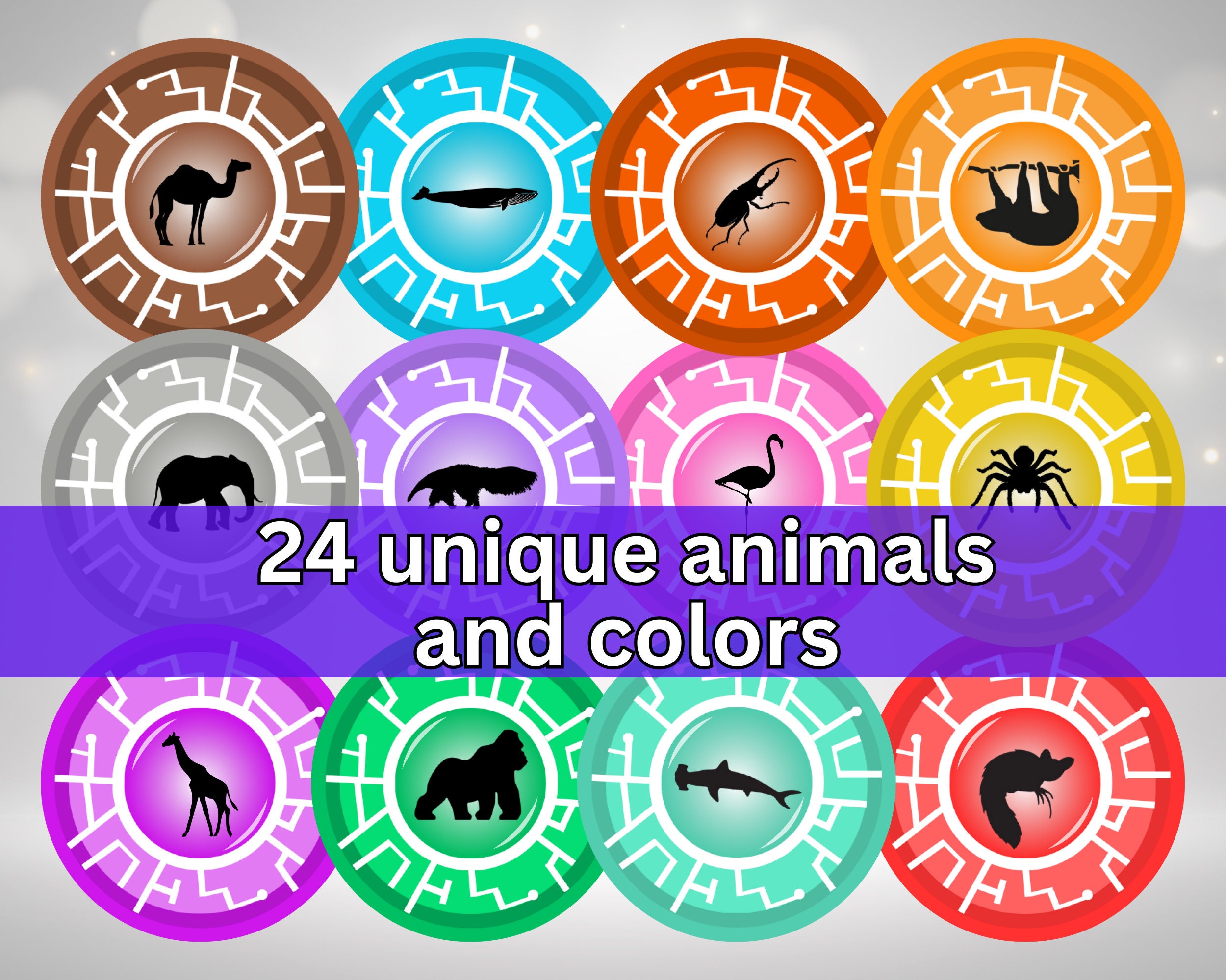 Creature Disks Animal Power Bundle #1- Printable DIY Dramatic and ...