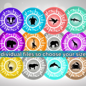 Creature Disks Animal Power 48 Bundle- Printable DIY Dramatic and ...