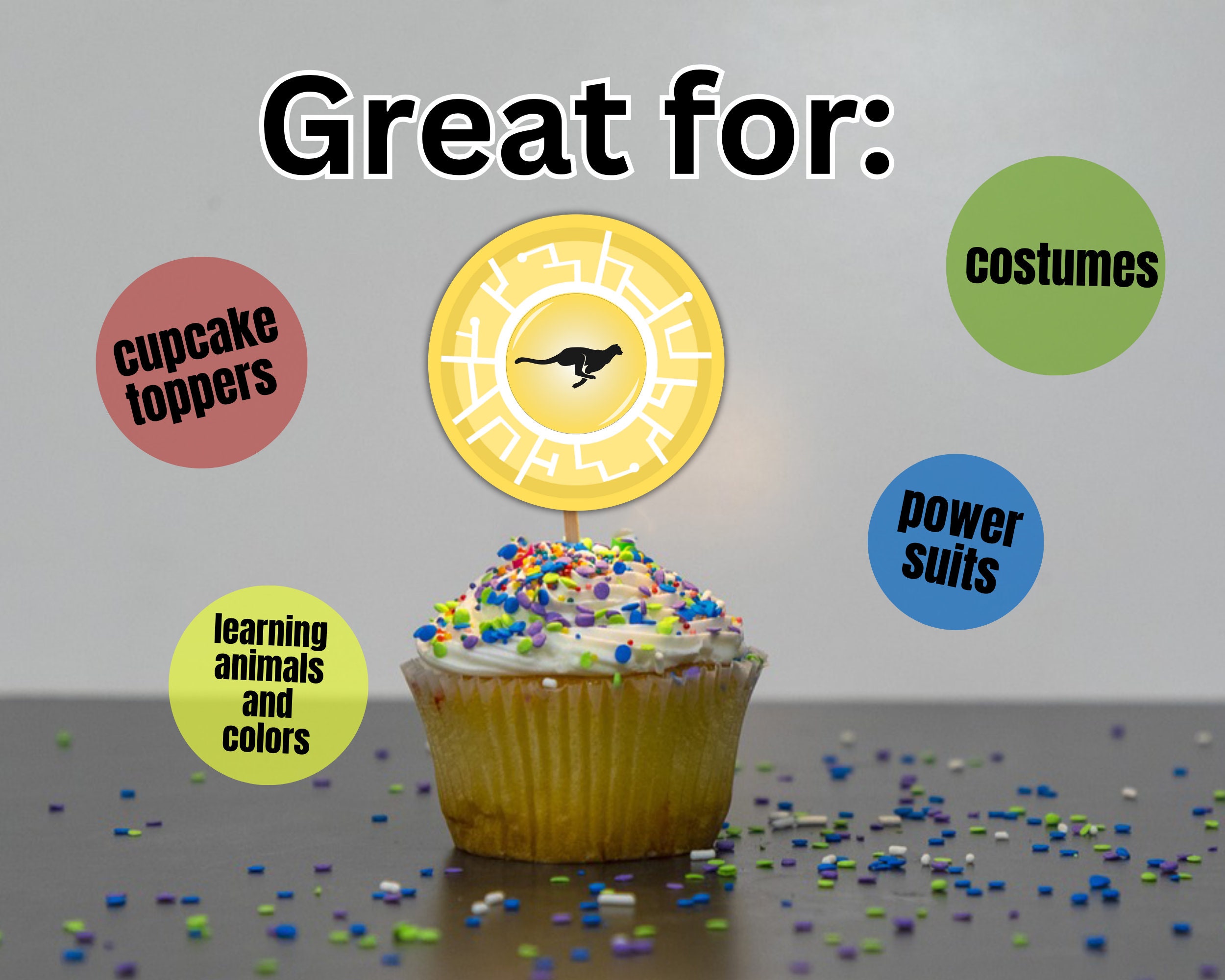 Creature Disks Animal Power 48 Bundle- Printable DIY Dramatic and ...