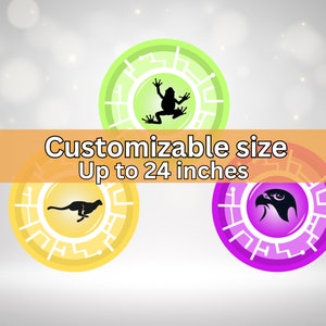 Giant Creature Discs Animal Power Large Size Bundle 1 Colors- Printable ...