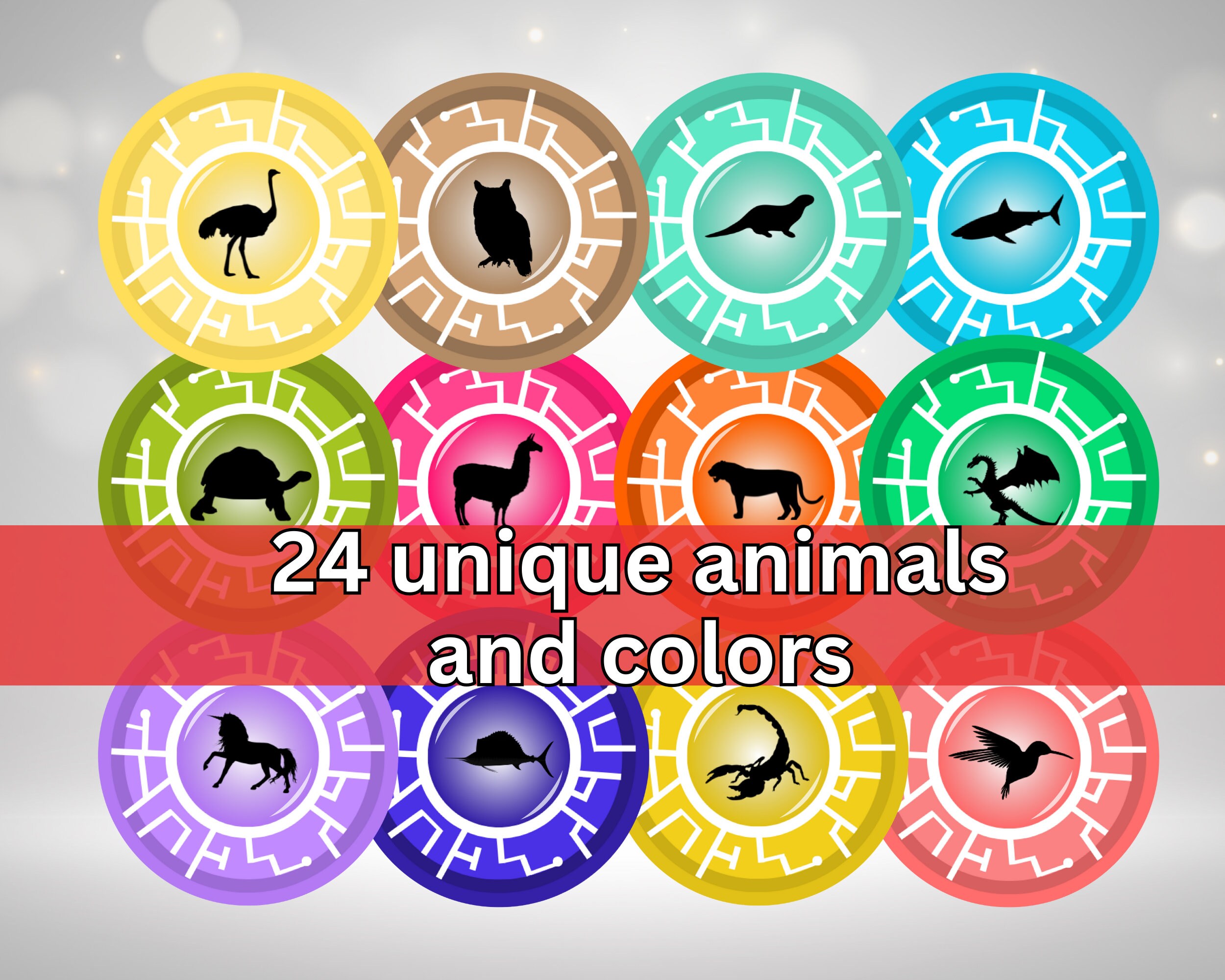 Creature Discs Animal Power Bundle #2- Printable DIY Dramatic and ...