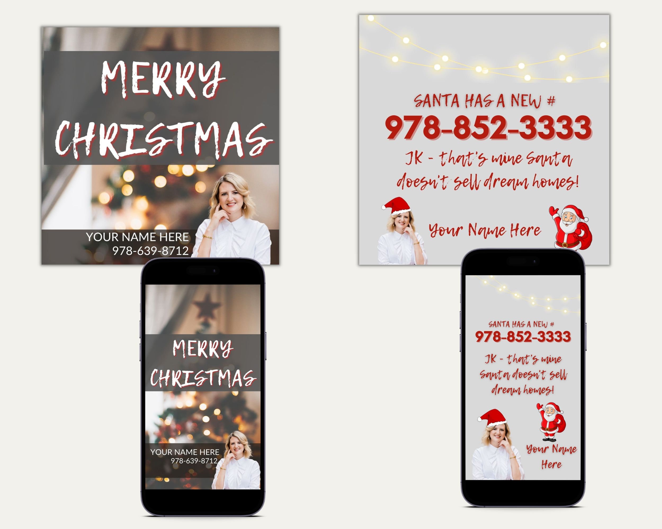 Christmas Realtor Instagram Post & Stories Real Estate Social Media ...