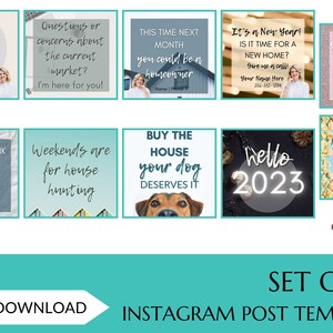 10 Instagram Posts for January Real Estate Real Estate - Etsy