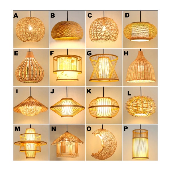 Rattan Chandelier - Etsy