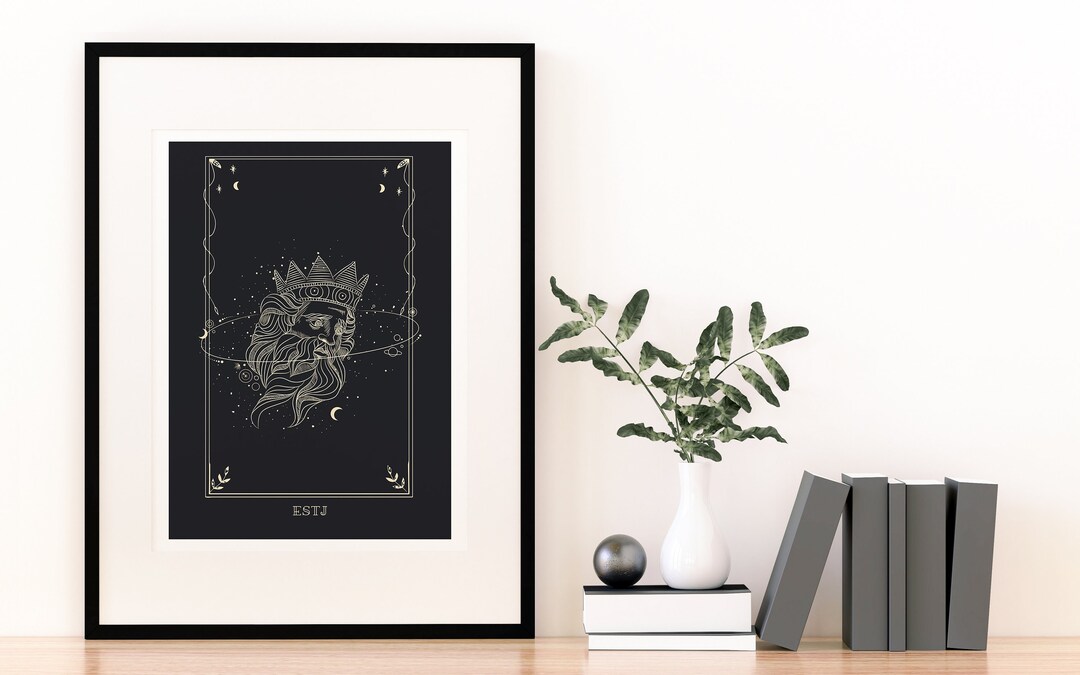 ESTJ Print (unframed), Personality Type, Typology Print, Stars, Mbti ...