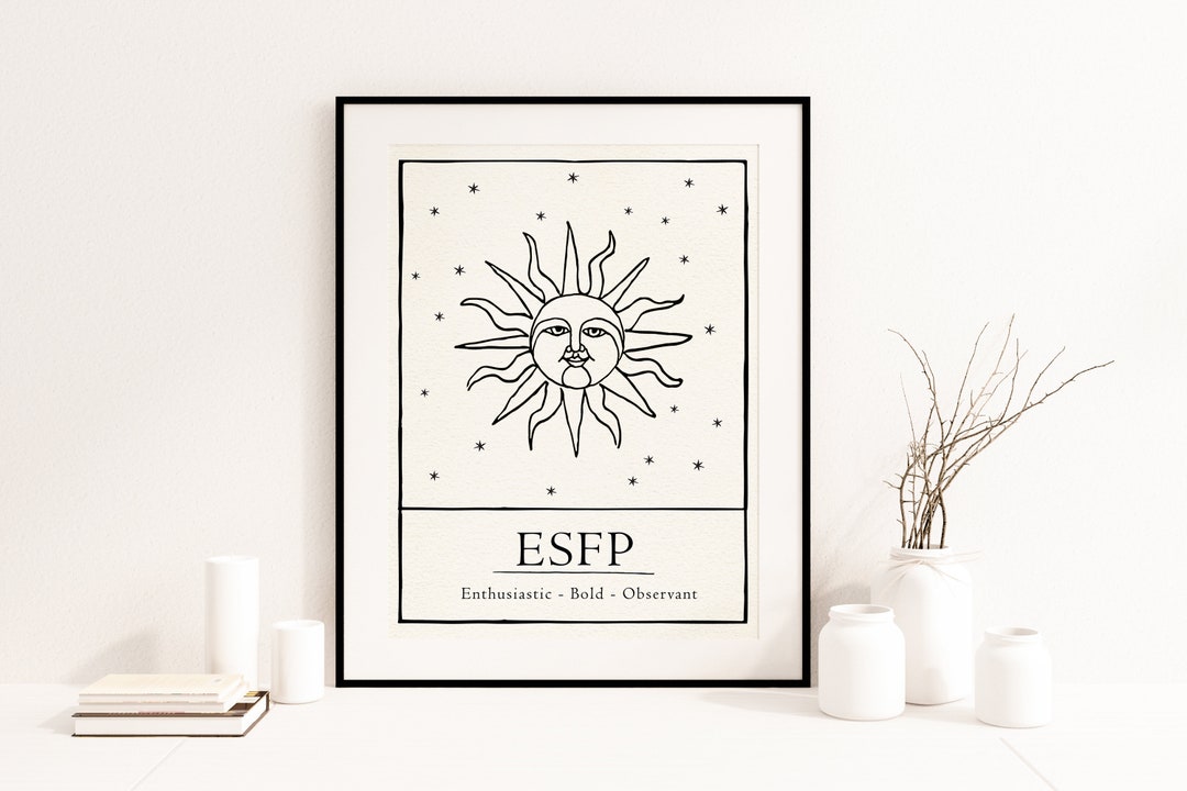ESFP Wall Art (unframed), Personality Type Print, Typology Print, ESFP ...