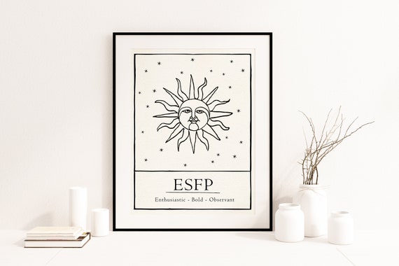 ESFP Wall Art unframed Personality Type Print Typology - Etsy