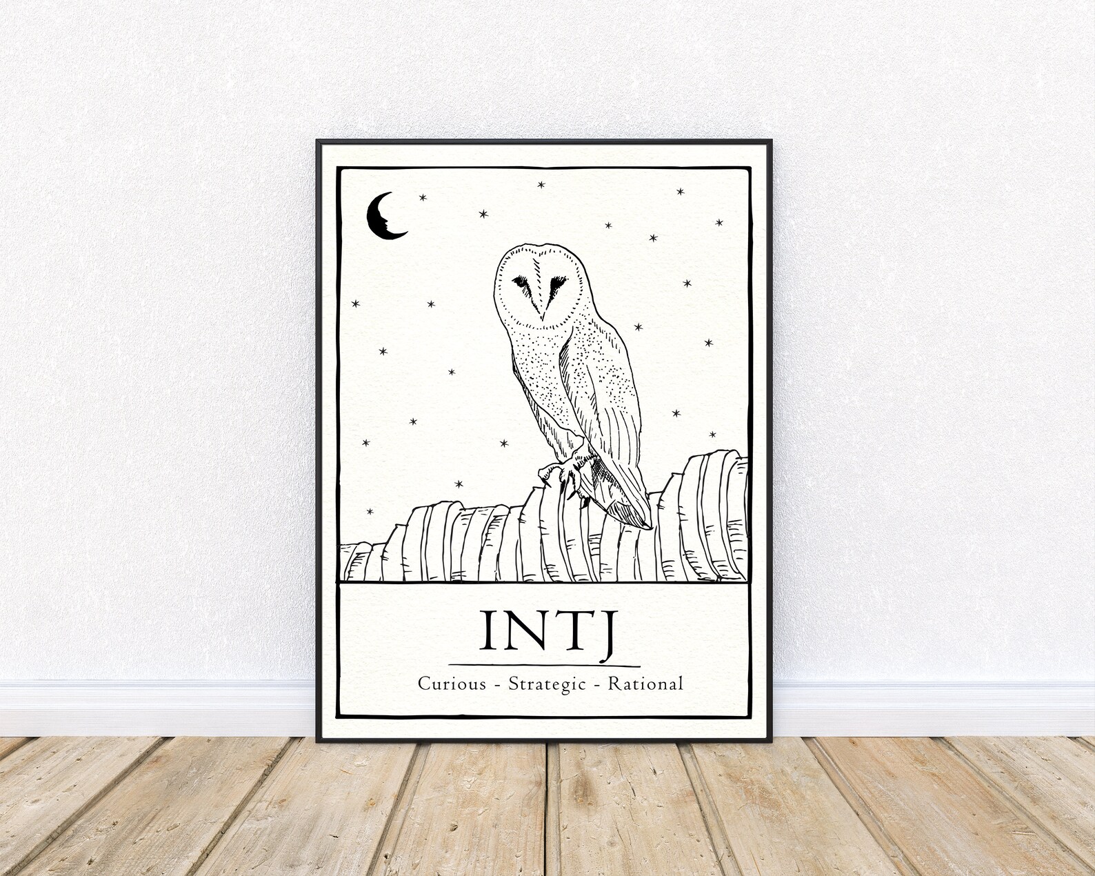 INTJ Wall Art unframed, Personality Type Print, Typology Print, INTJ ...