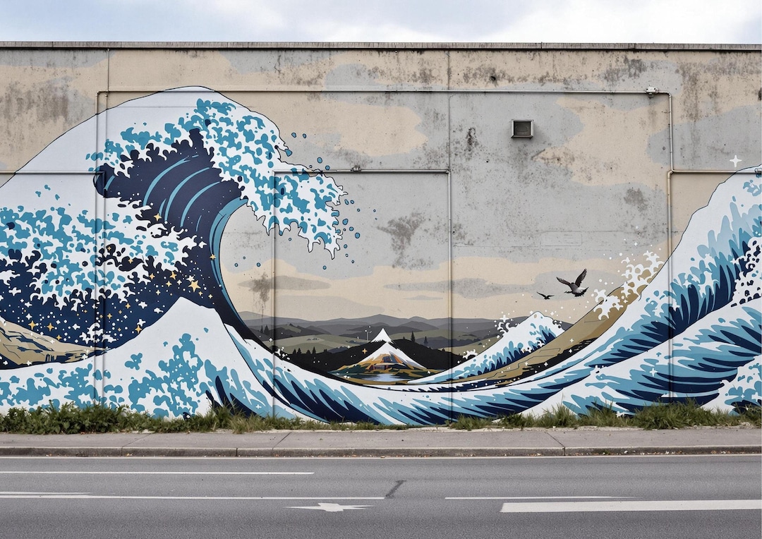 The Waves - Instant Digital Art Download - Etsy