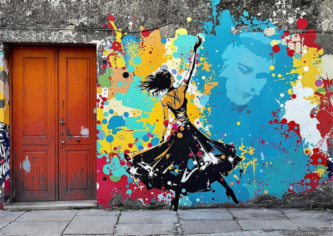 The Dancer Banksy Style Art Instant Digital Download - Etsy