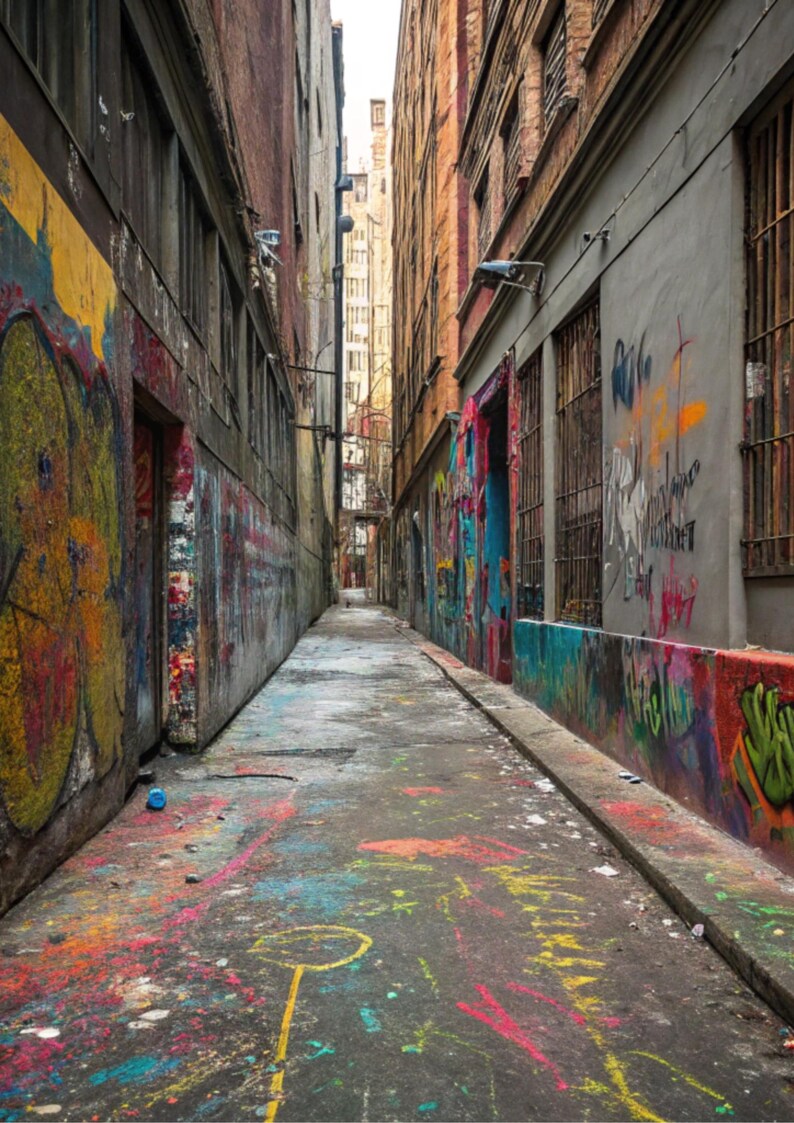The Alley - Instant Digital Art Download - Etsy