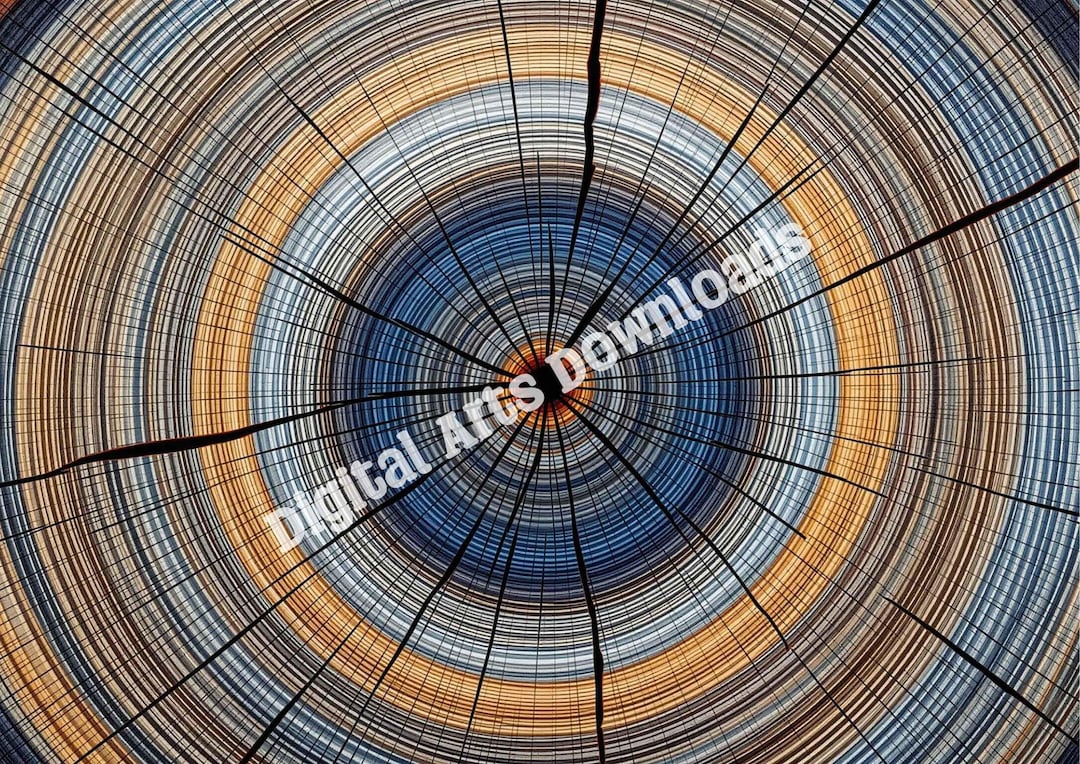 Tree Ring Printable Wall Art, Wood Slice Print, Abstract Circle Boho ...