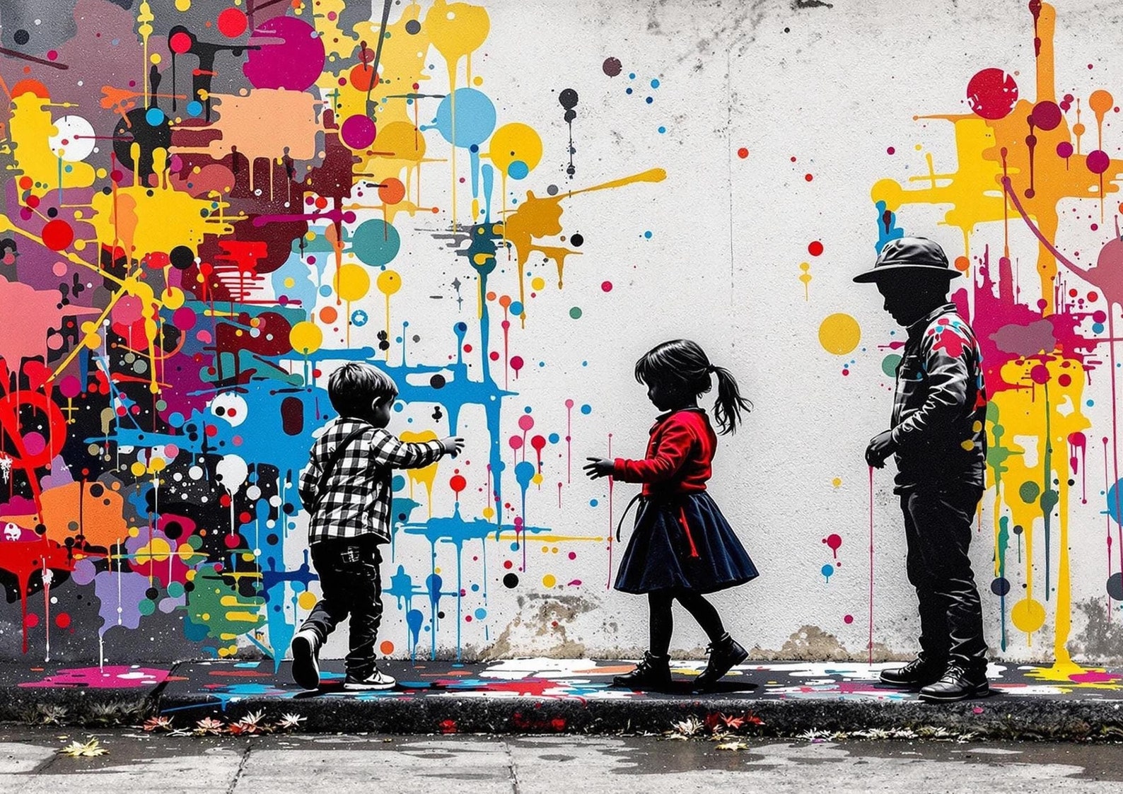 The Children - Banksy Style Art - Instant Digital Download - Etsy