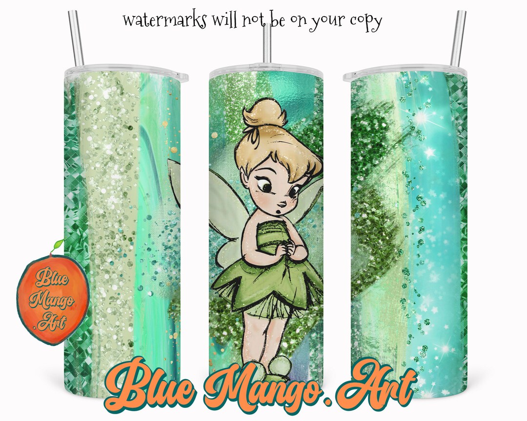 Tinkerbell Glitter Wrap Fairy 20oz Wrap Green Fairy - Etsy