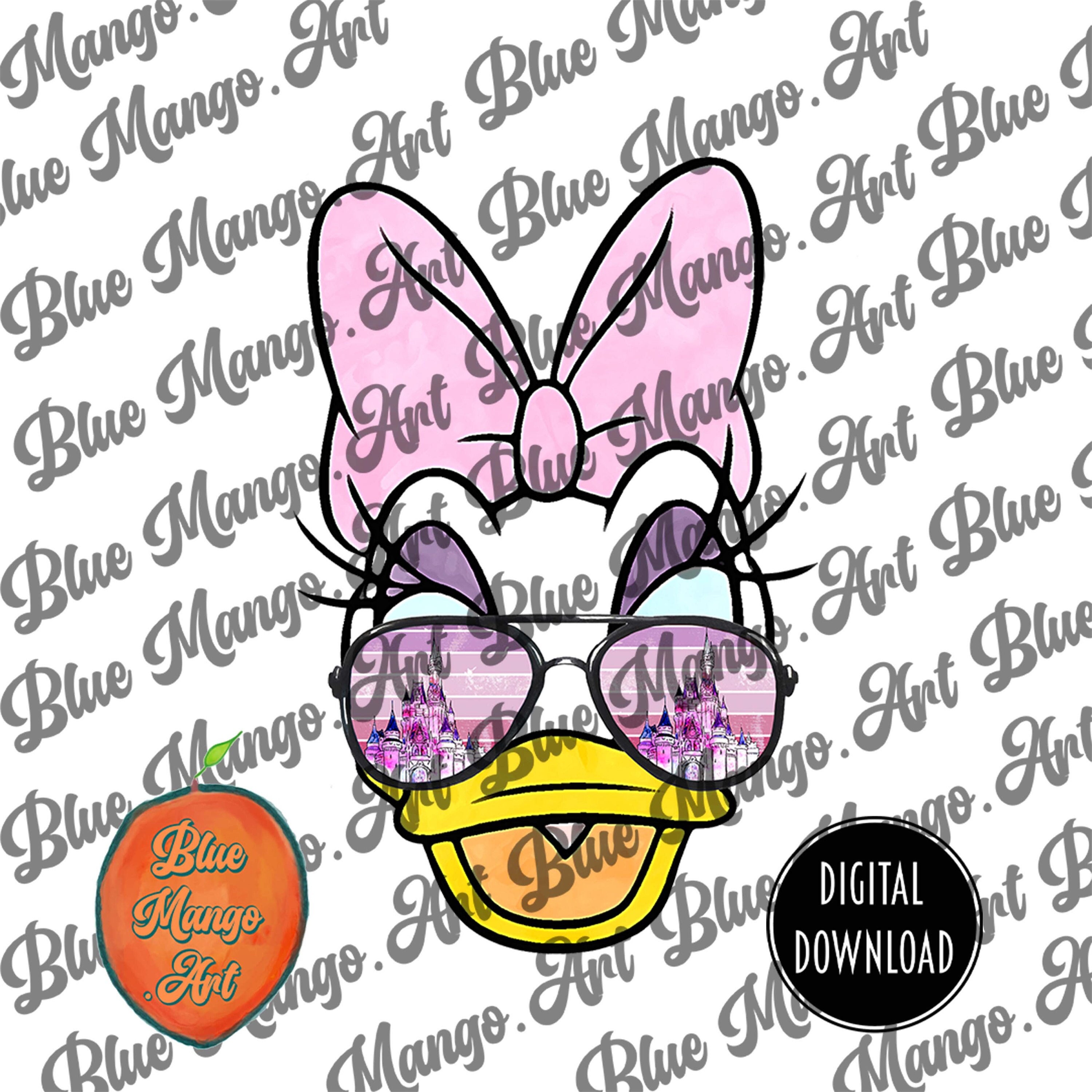 Retro Duck in Glasses Sublimation Png Retro Cartoon Png Retro Duck ...