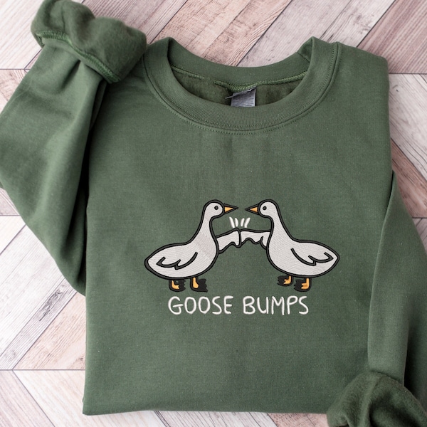 Silly Goose Wall Art, Cute Goose Poster, Dark Green Boy Nursery Decor ...