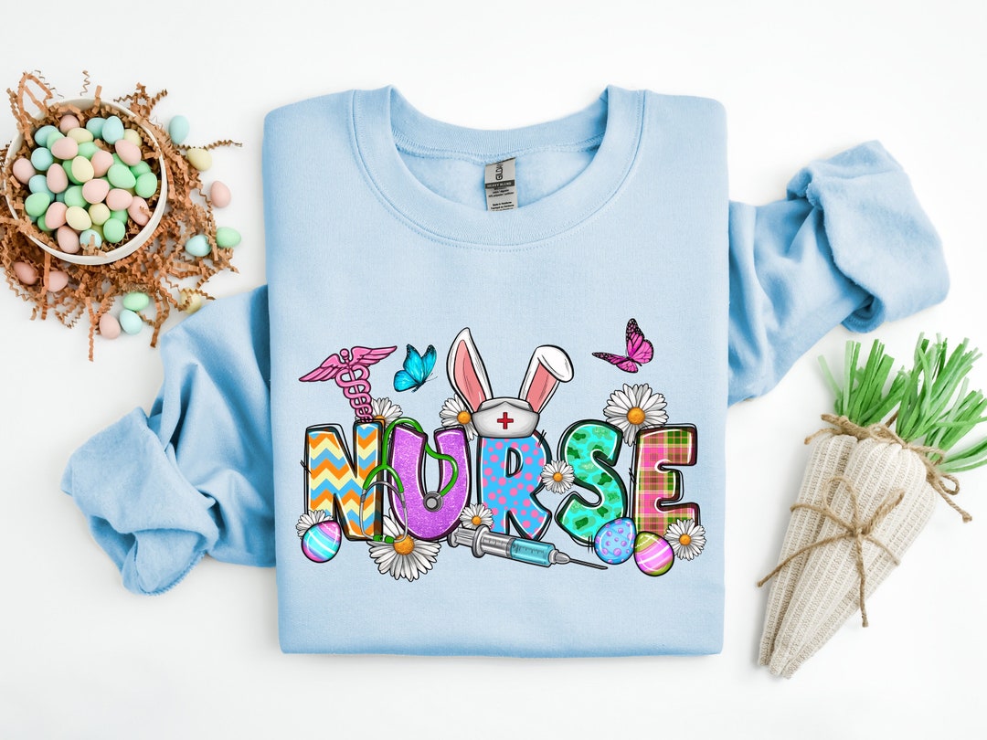 Bunny Nurse Shirt,easter Nurse Tshirt, Easter Gift for Nurse, Easter ...
