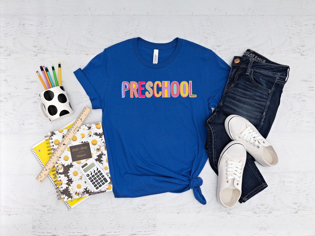 Preschool Rainbow Shirt, Preschool Team Shirt, Back to School Shirt ...