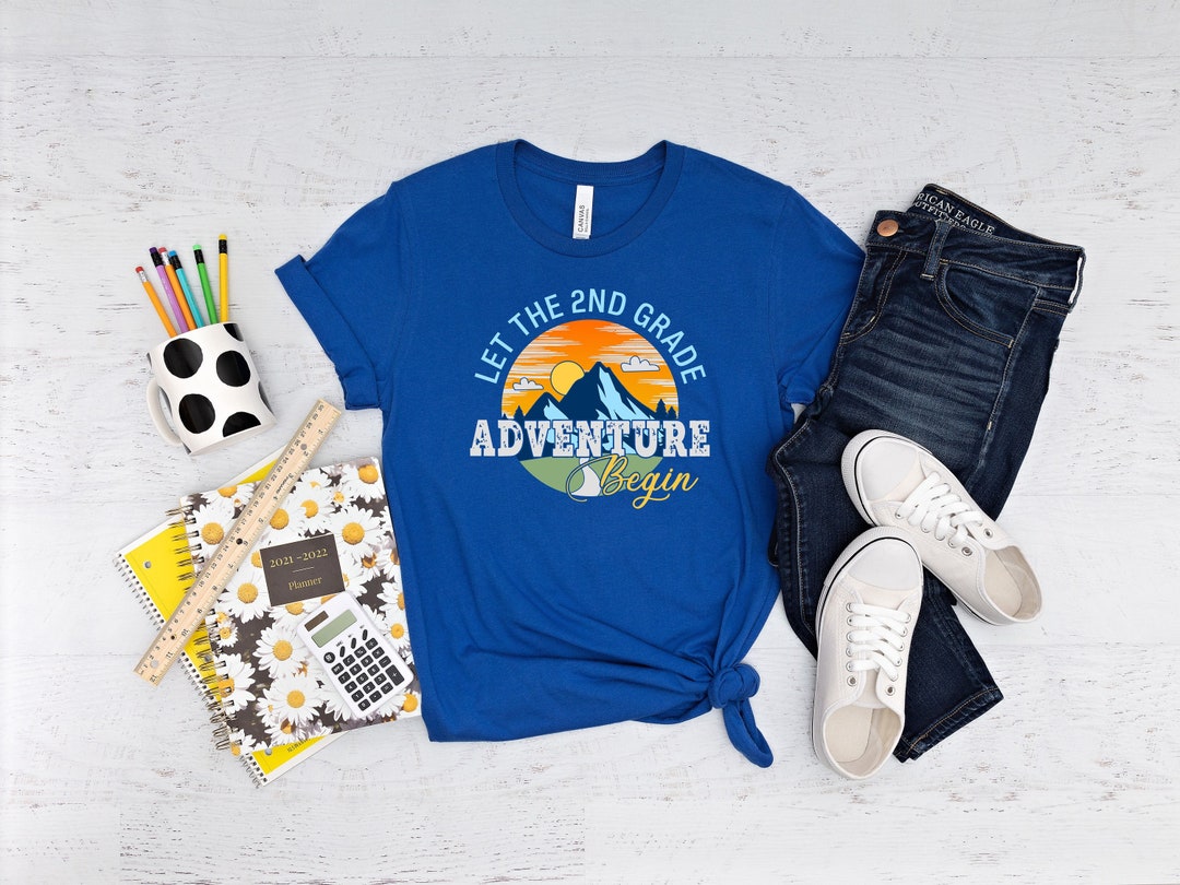 Let the 2nd Grade Adventure Begin Shirt, 2nd Grade Squad Shirt, Back to ...