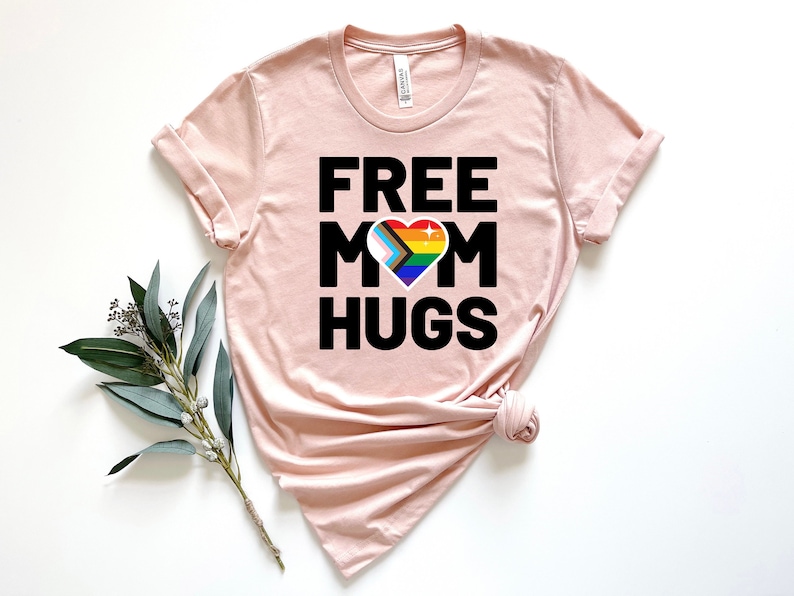 Free Mom Hugs Shirt, Pride Mom Shirt, Pride Shirt, LGBTQ Shirt, Pride ...