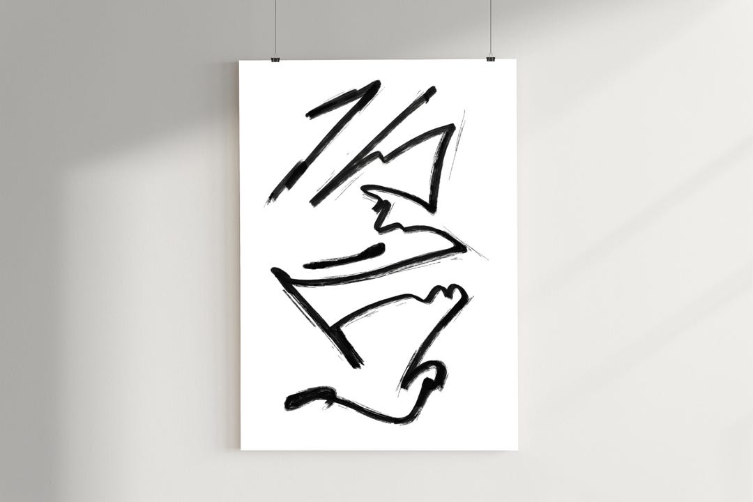 POSTER 32.1 - "eros" - Modern Minimalist Wall Art Poster Print Unframed ...