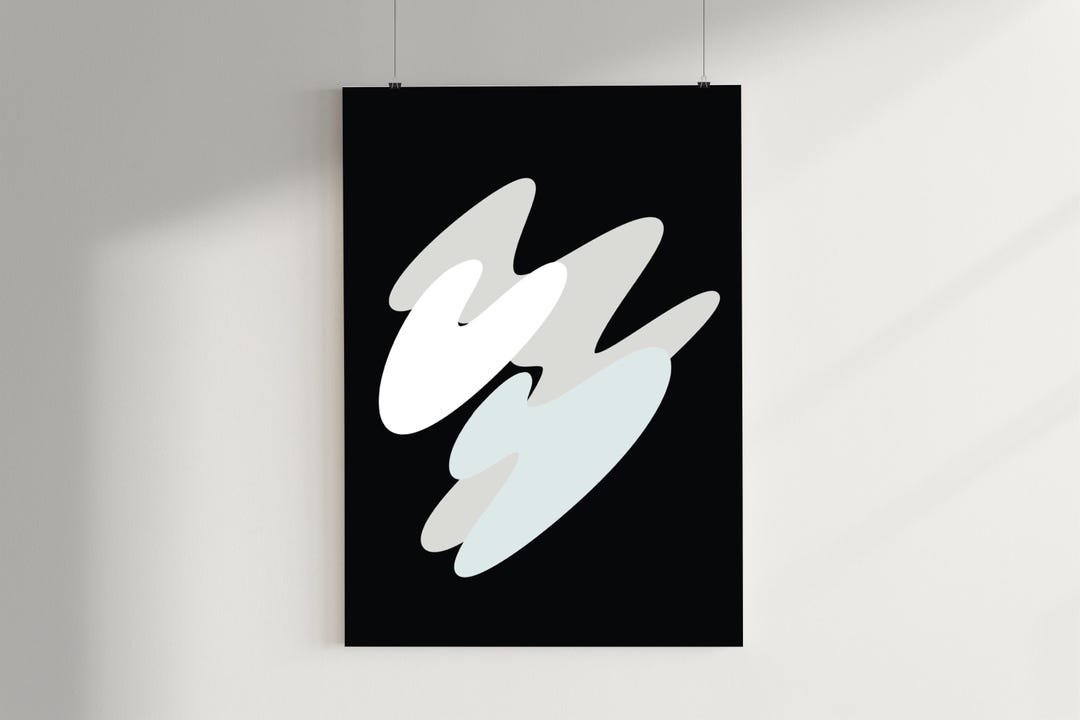 POSTER 30.3 - "boomerang" - Modern Minimalist Wall Art Poster Print ...