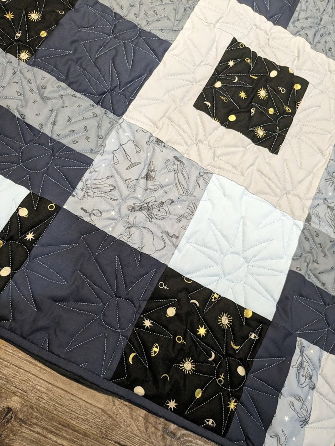 PRE-CUT Lap Celestial Quilt Kit, 42x 56, Pattern Included, Easy ...