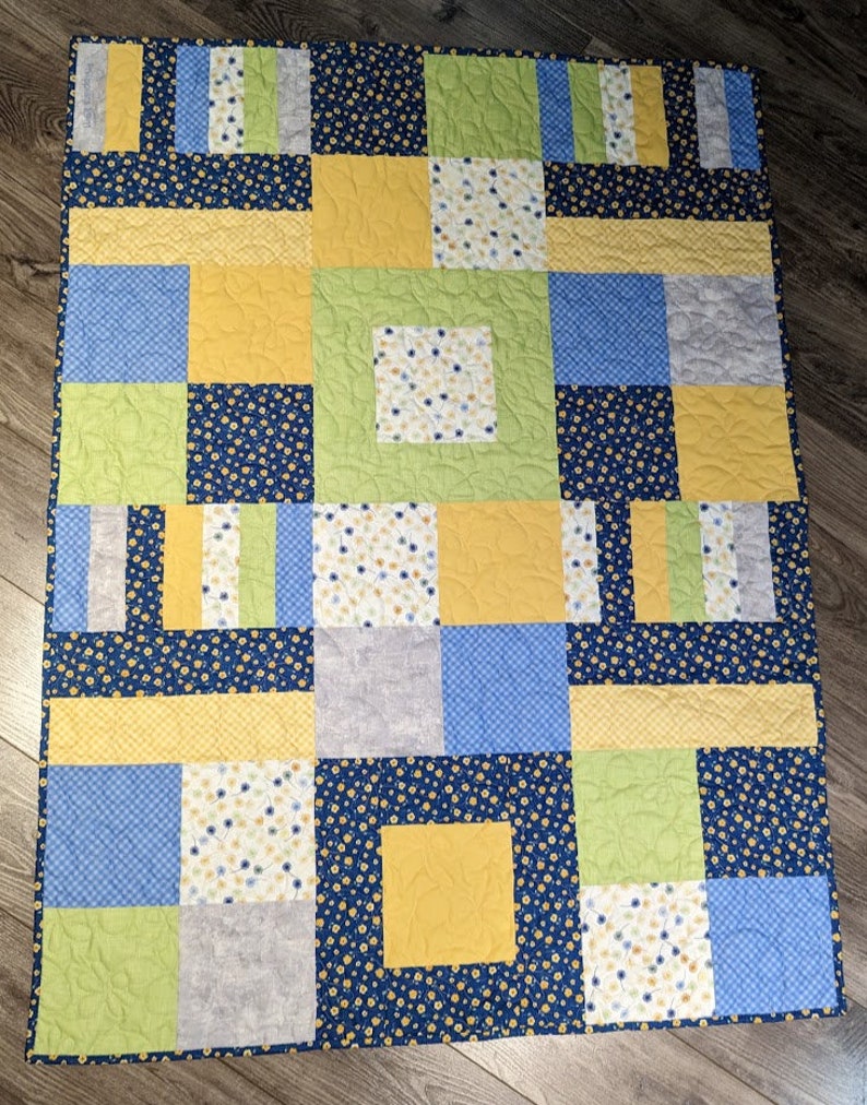 Digital Quick and Easy Lap Quilt Pattern, Simple Lap Quilt, Beginner Lap Quilt, Fast Lap Quilt ...