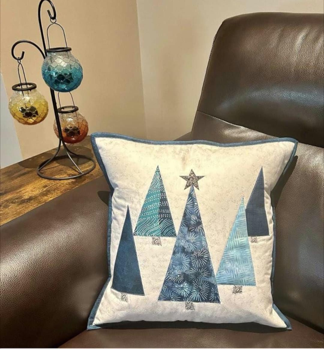 Digital PDF Pine Tree Forest Pillow Pattern, Christmas Tree Pillow ...