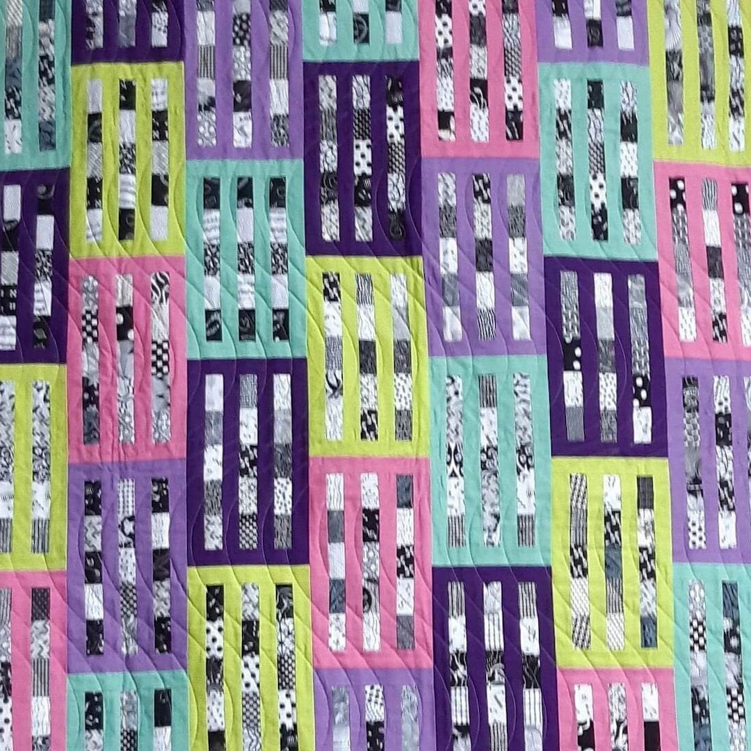 Digital Scrap Buster Quilt Pattern - Small Pieces Quilt Block Pattern ...