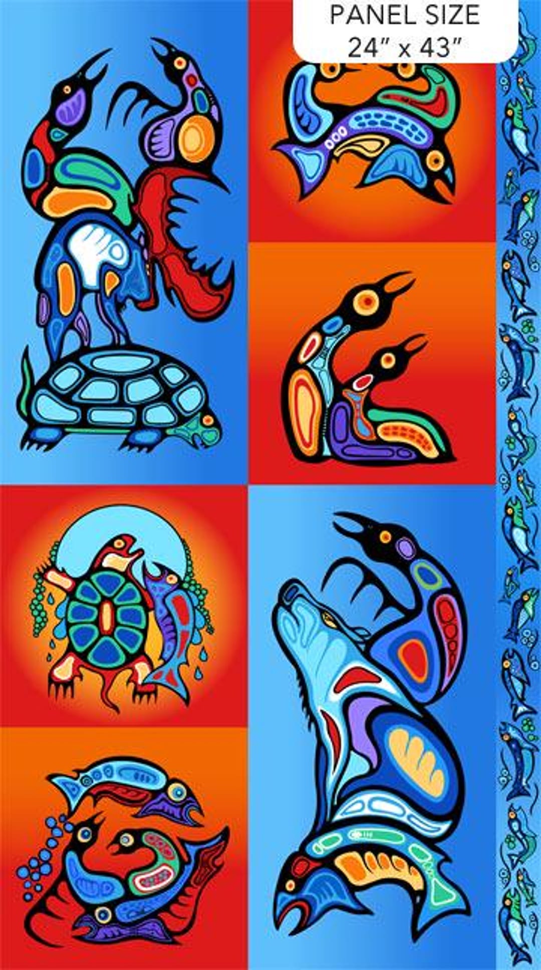 Sacred Earth by Mark Anthony Jacobson, Northcott Quilt Panel, 24x 43 ...