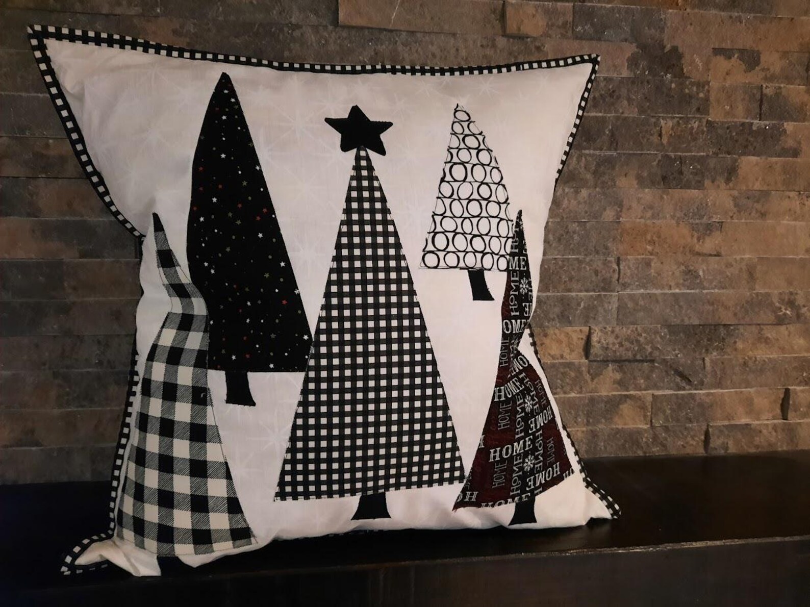 Digital PDF Pine Tree Forest Pillow Pattern, Christmas Tree Pillow ...