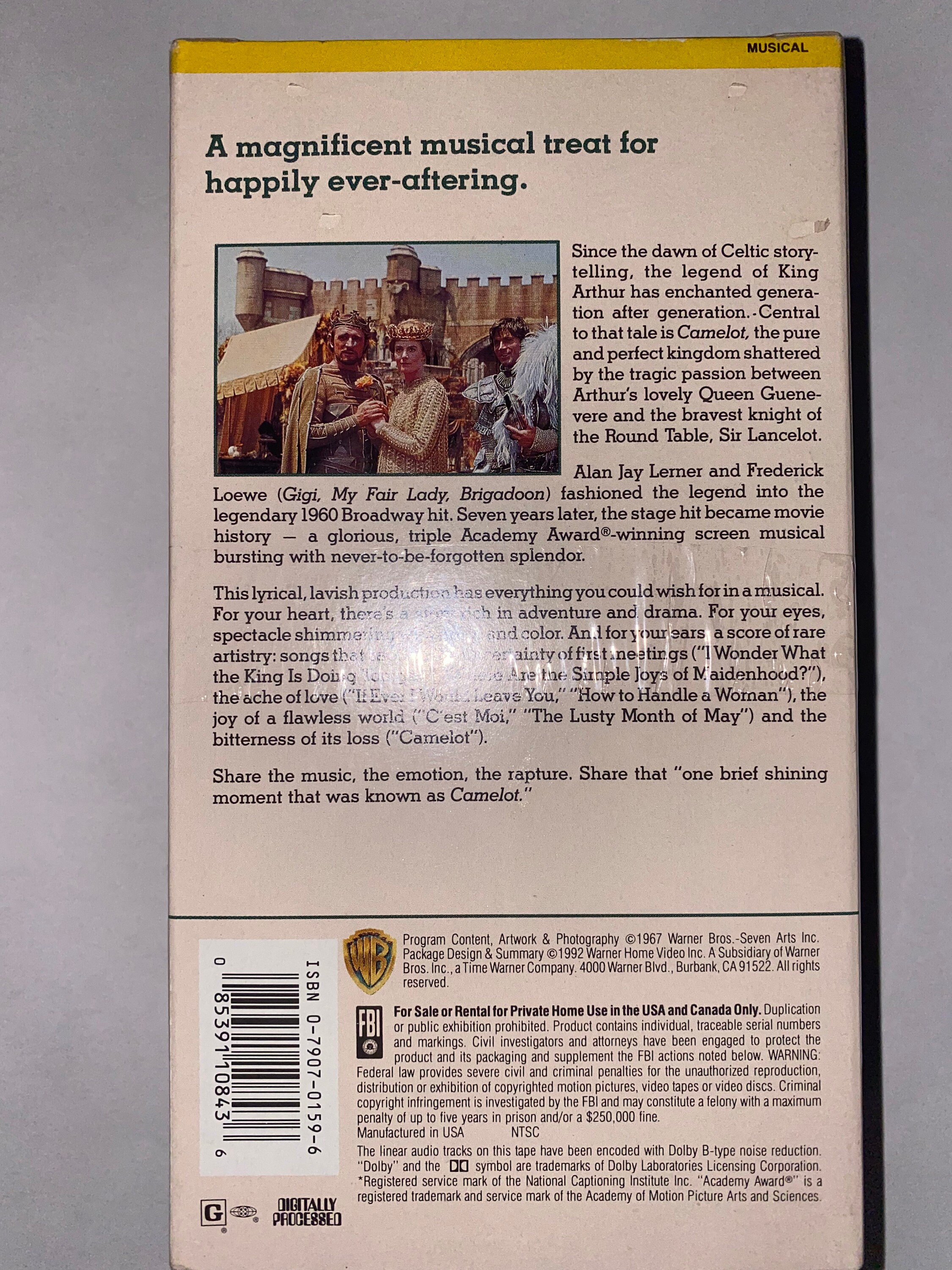 Factory Sealed VHS of Warner Bros. camelot - Etsy