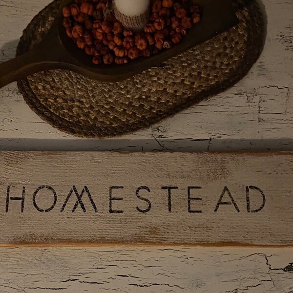 Primitive Homestead Sign - Etsy