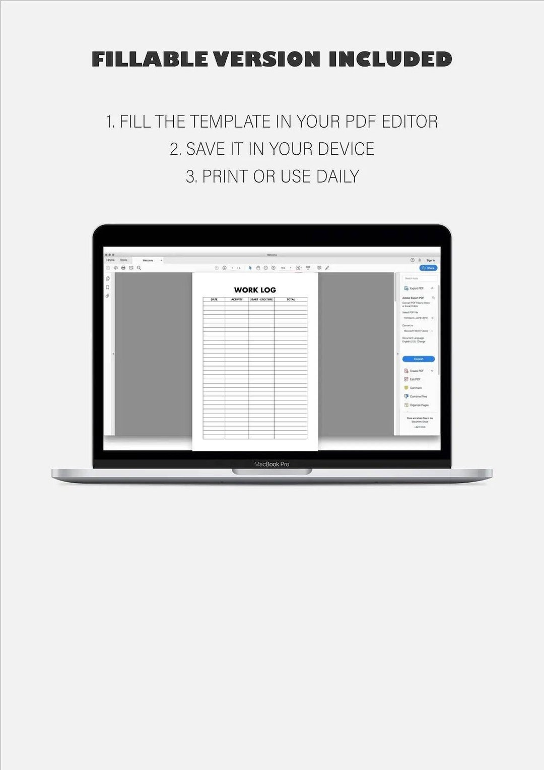 Activity Log Printable Start And End Time Tracker Time Log Etsy Australia 